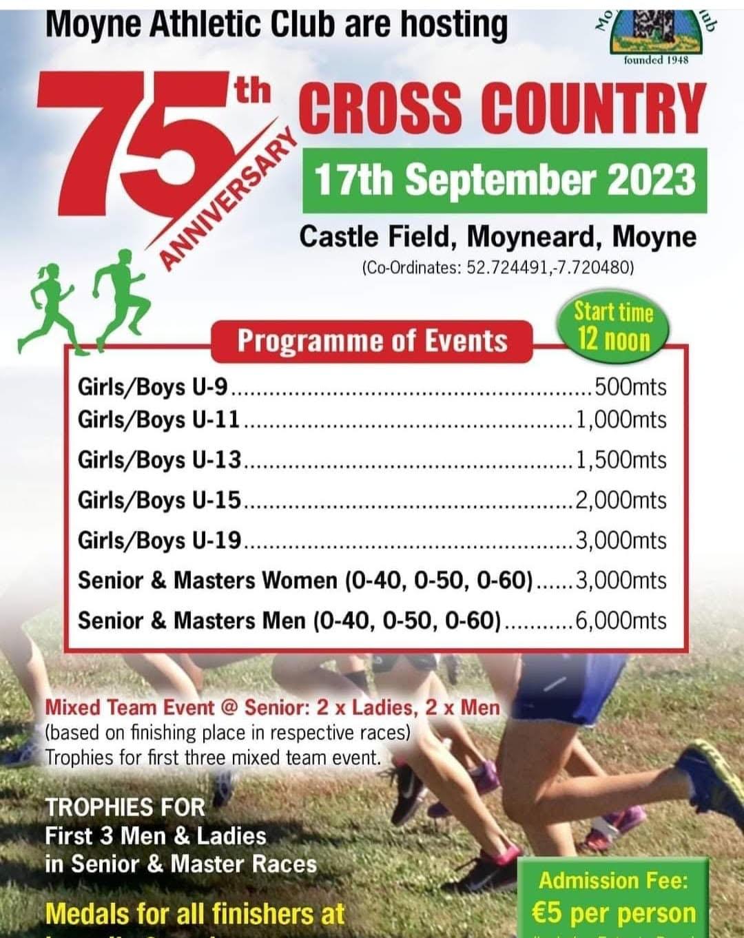 Moyne AC 75 th Anniversary Cross-Country | Run Ulster